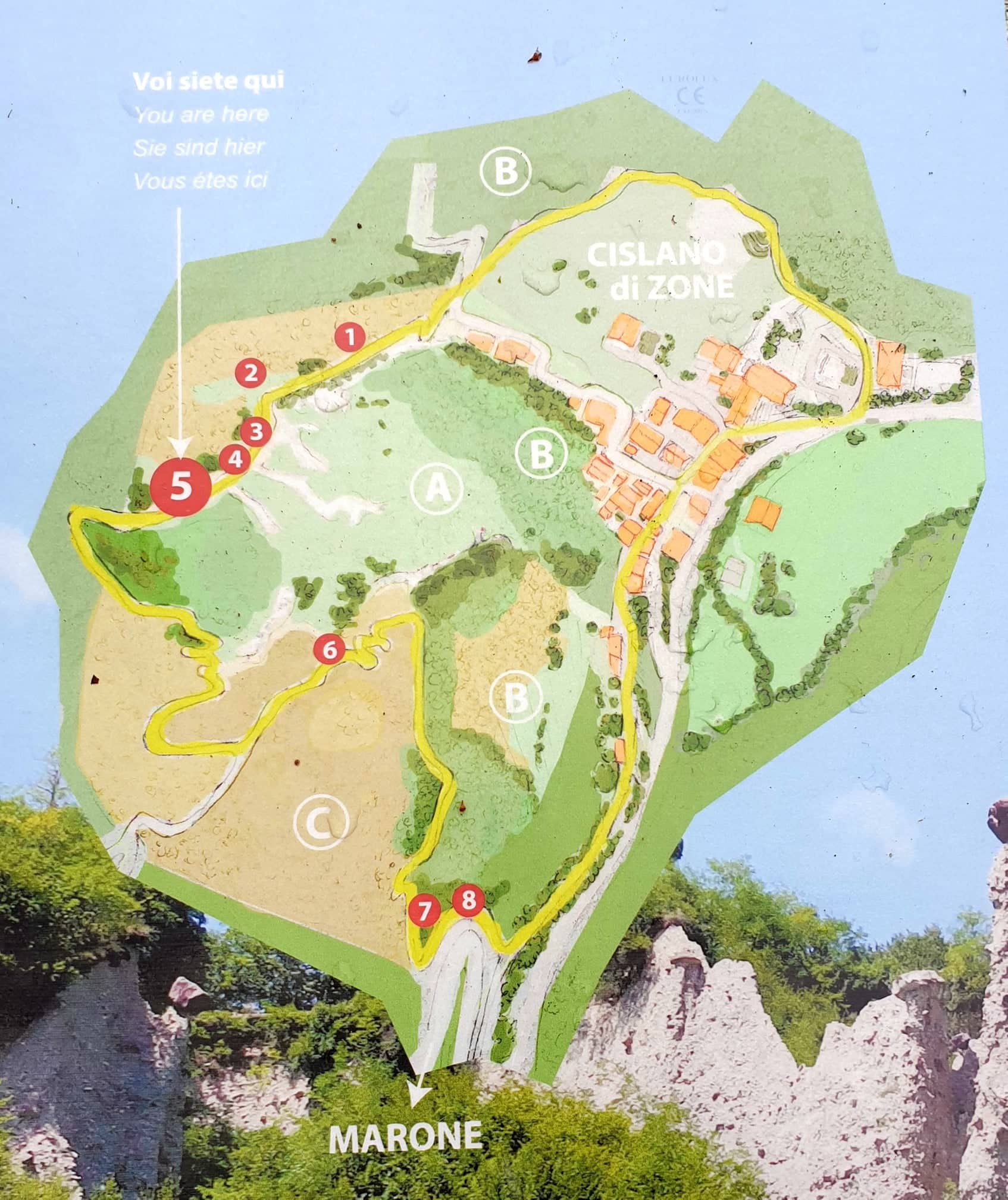 Le piramidi di Zone: percorso con mappa - Folletti in Viaggio